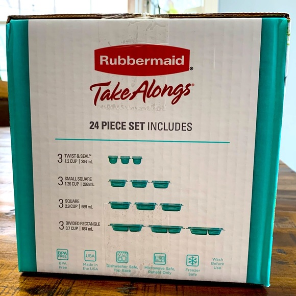 Rubbermaid | Kitchen | Rubbermaid Take Alongs Food Storage Containers ...